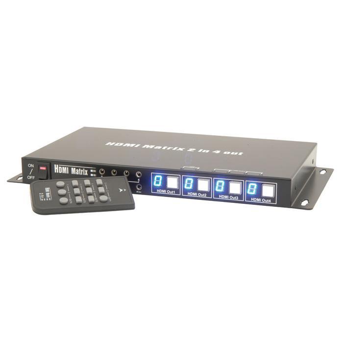 2:4 HDMI Distribution Matrix Up To 1080P