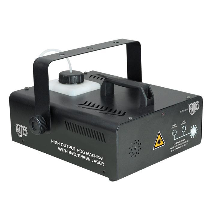 NJD Red and Green Laser with Built In Fog Machine