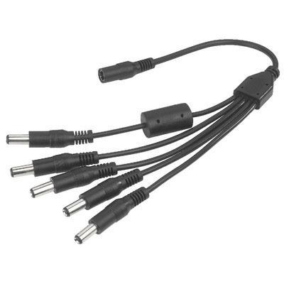 PSU Distribution Cable 5-Way 1x Low-Voltage Inline Jack 20cm