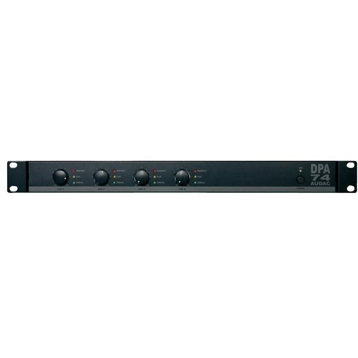 Audac DPA74 Quad Channel Class D Amplifier 4 x 75W | Cybermarket